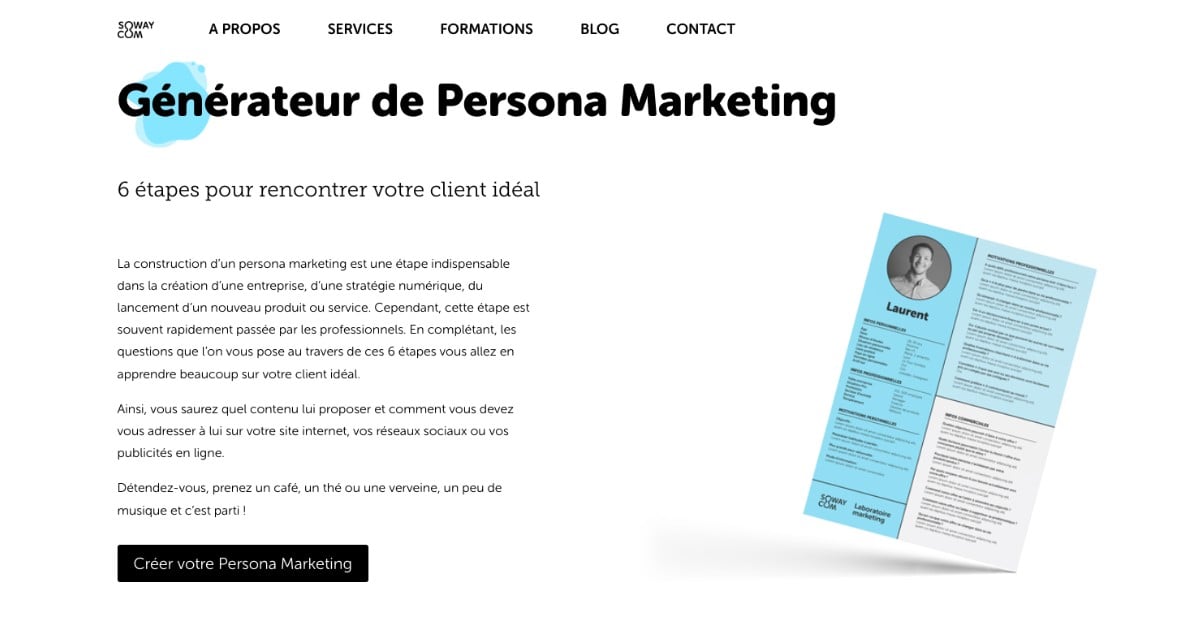 8 templates de personas marketing à connaitre