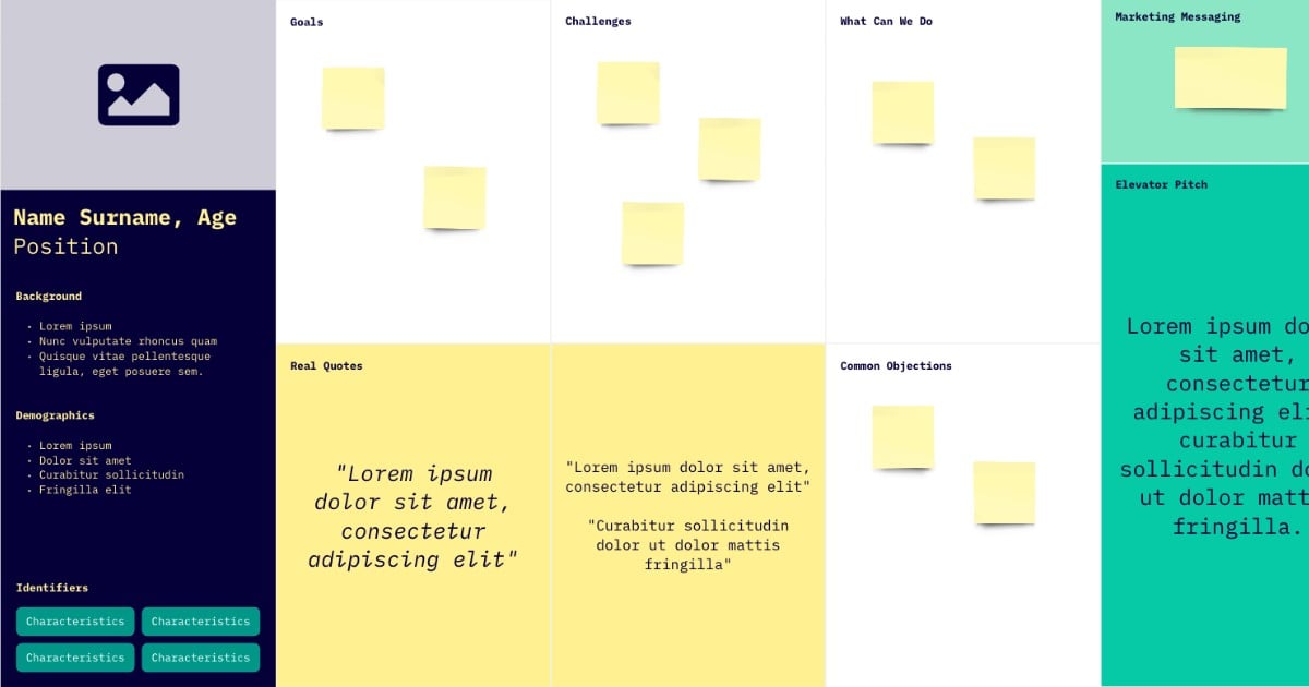 8 templates de personas marketing à connaitre